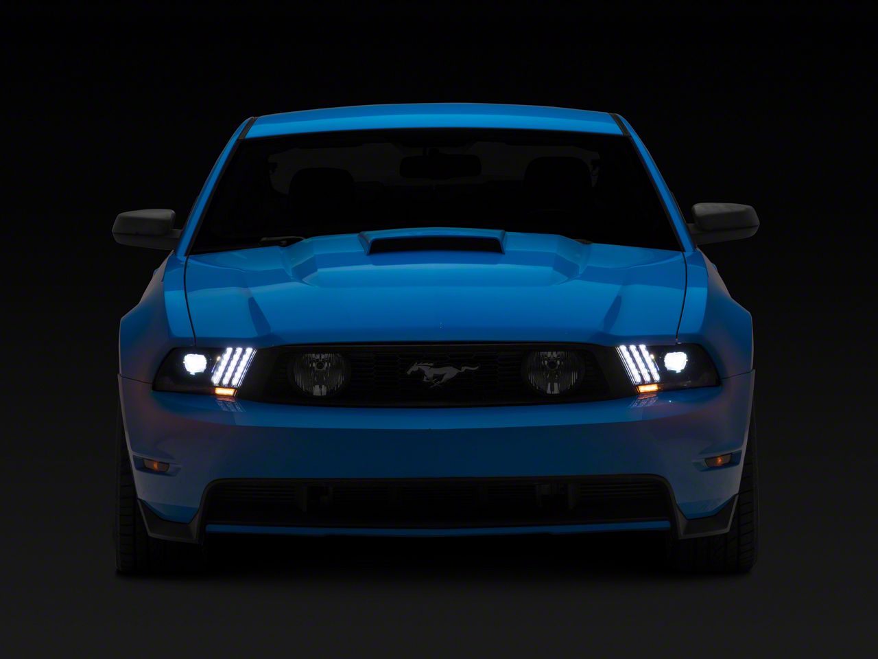 Raxiom Mustang LED Projector Headlights with DRL and Sequential Turn ...