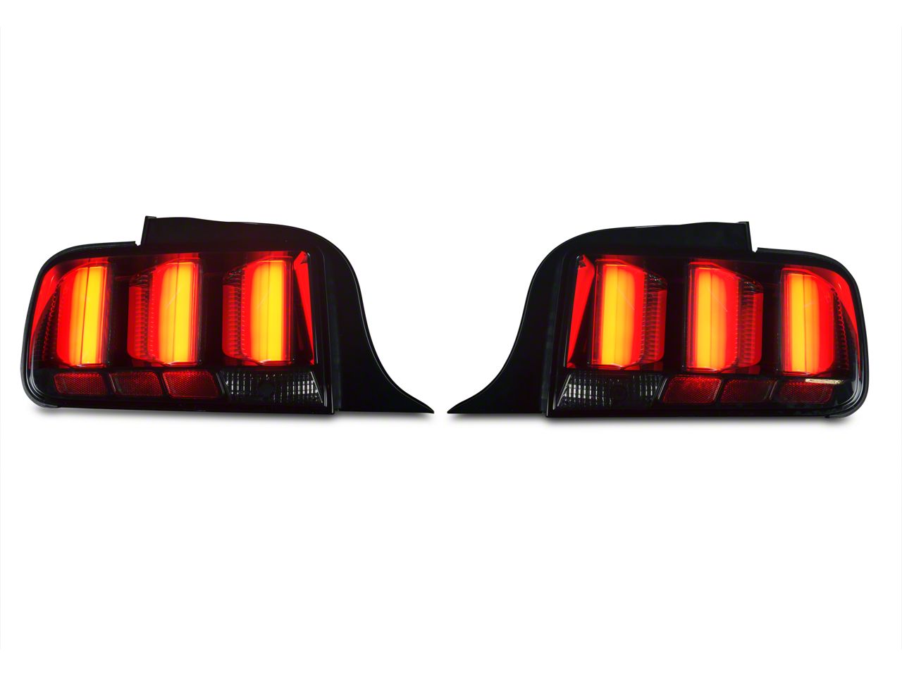 Raxiom Mustang Smoked Vector Tail Lights; White Diffusers 390490 (05-09 ...