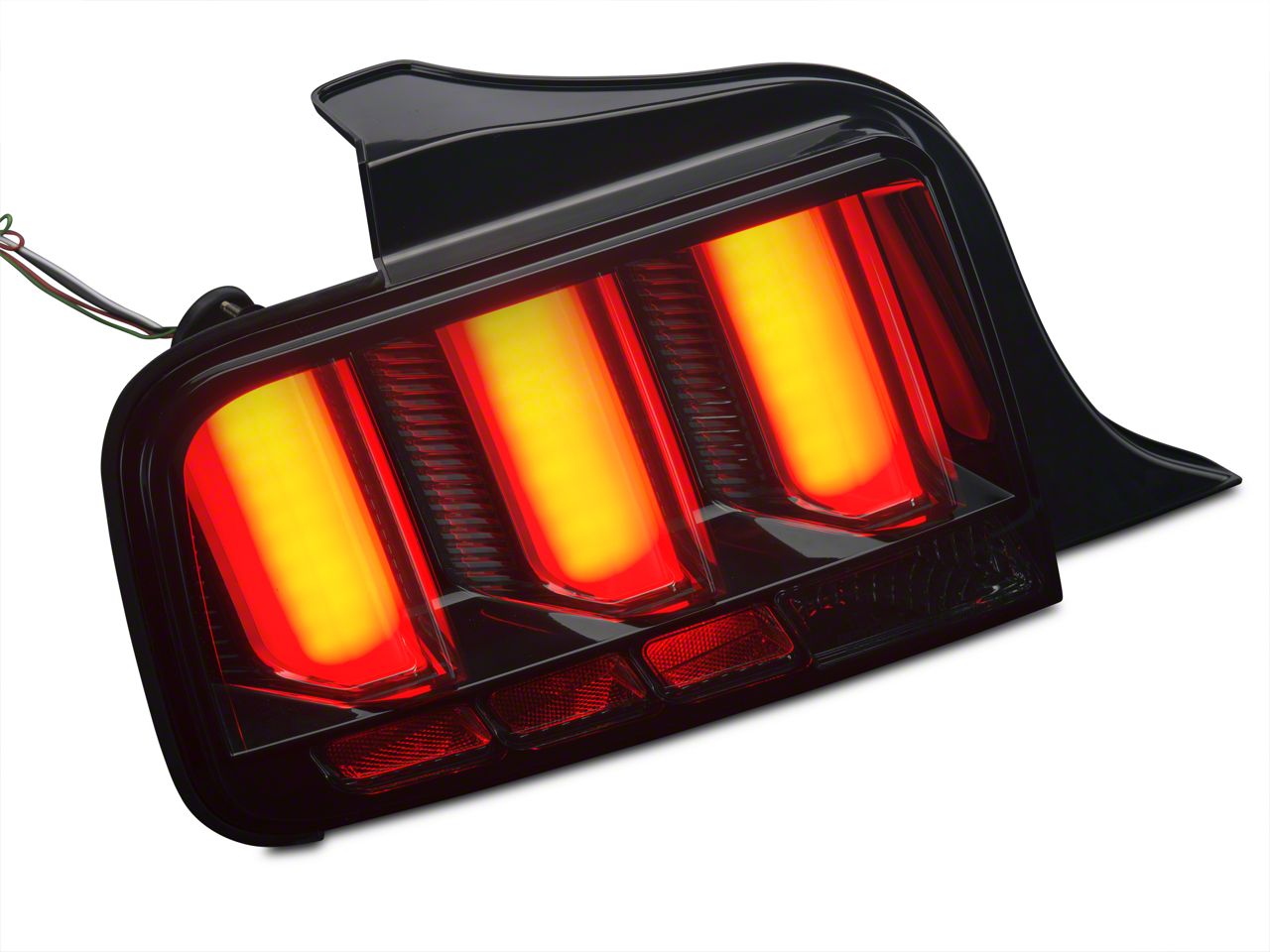 Raxiom Mustang Smoked Vector Tail Lights; White Diffusers 390490 (05-09 ...
