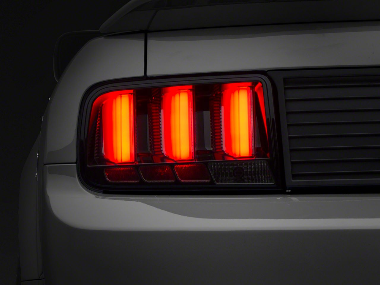 Raxiom Mustang Smoked Vector Tail Lights; White Diffusers 390490 (05-09 ...