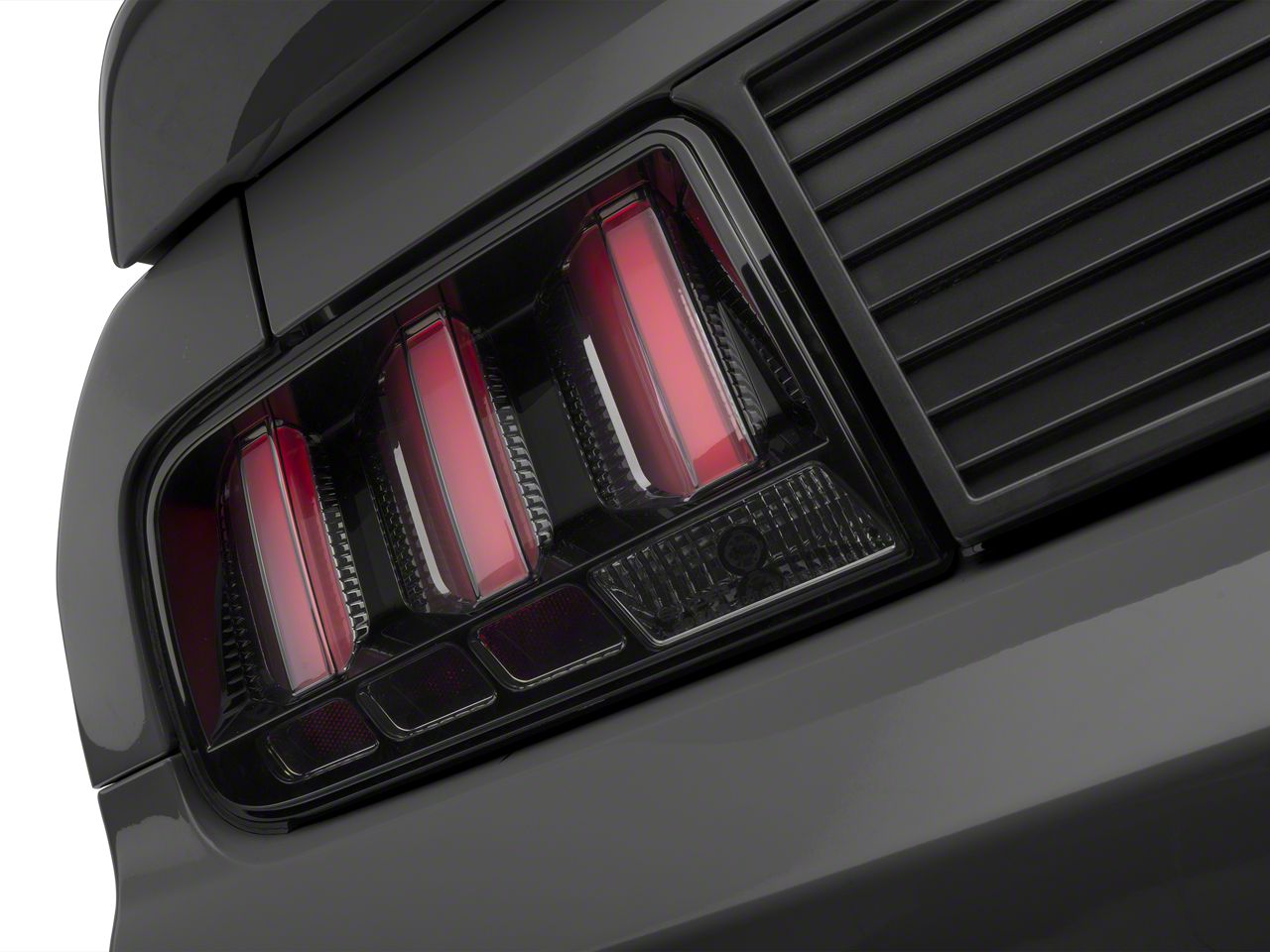 Raxiom Mustang Smoked Vector Tail Lights; White Diffusers 390490 (05-09 ...