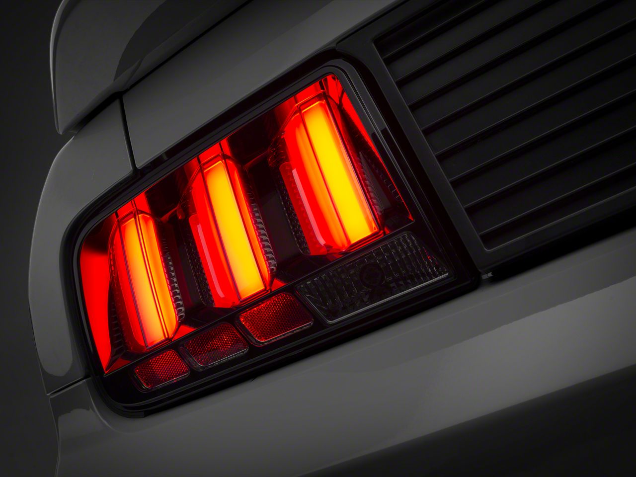 Raxiom Mustang Smoked Vector Tail Lights; White Diffusers 390490 (05-09 ...