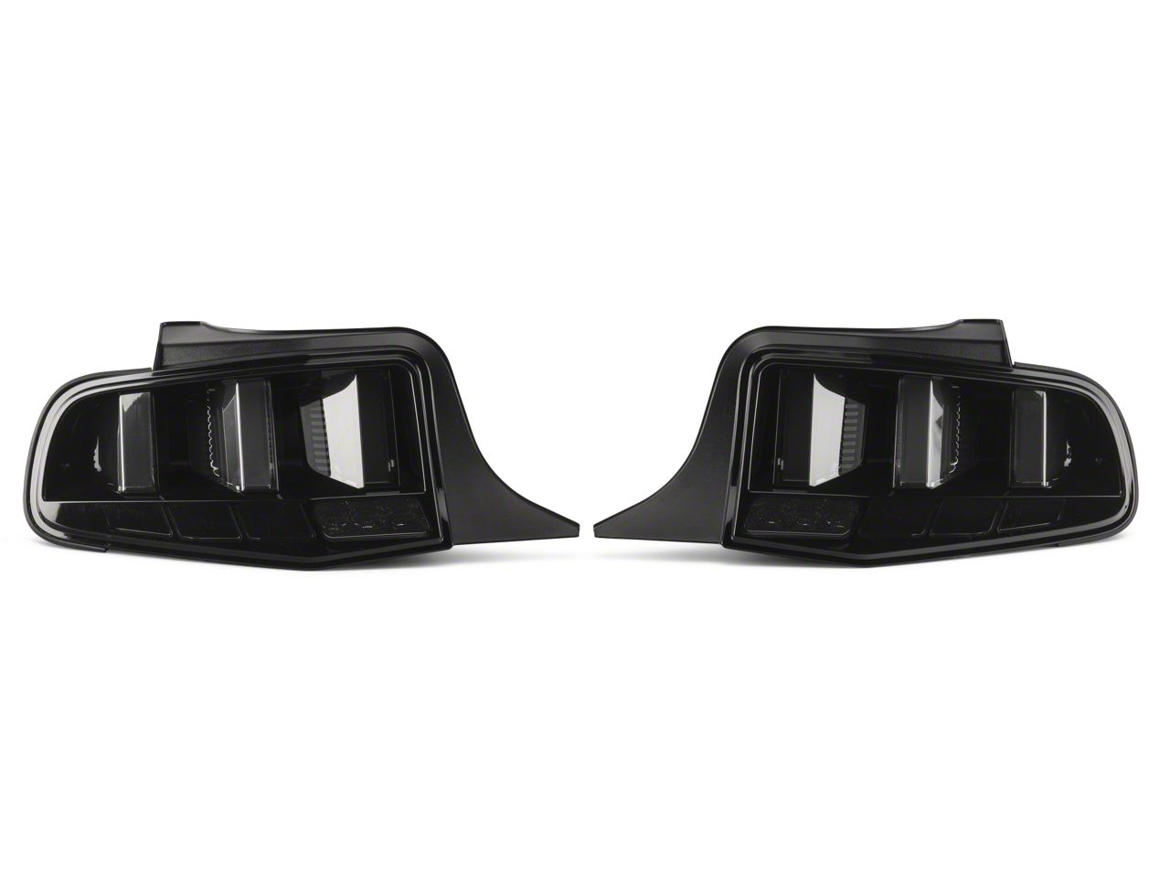 Raxiom Mustang Vector Tail Lights with White Diffusers; Smoked 399164 ...