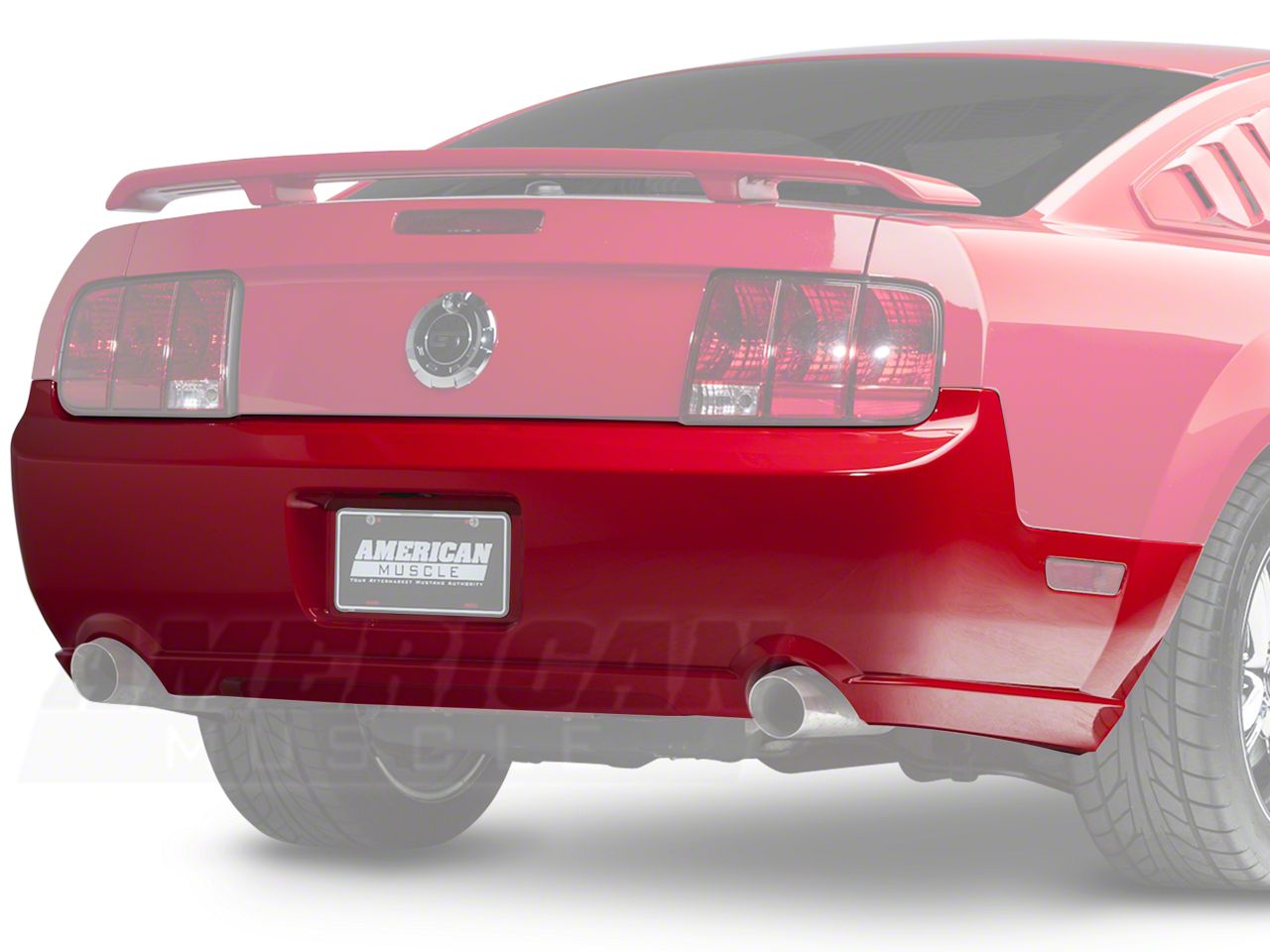 Ford Mustang Rear Bumper Cover; Unpainted FO1100388PP (05-09 Mustang GT ...
