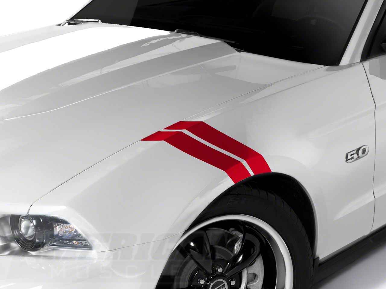 SEC10 Mustang Hash Marks; Red 26361G05 (05-14 Mustang) - Free Shipping