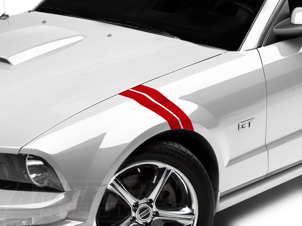 SEC10 Mustang Hash Marks; Red 26361G05 (05-14 Mustang) - Free Shipping