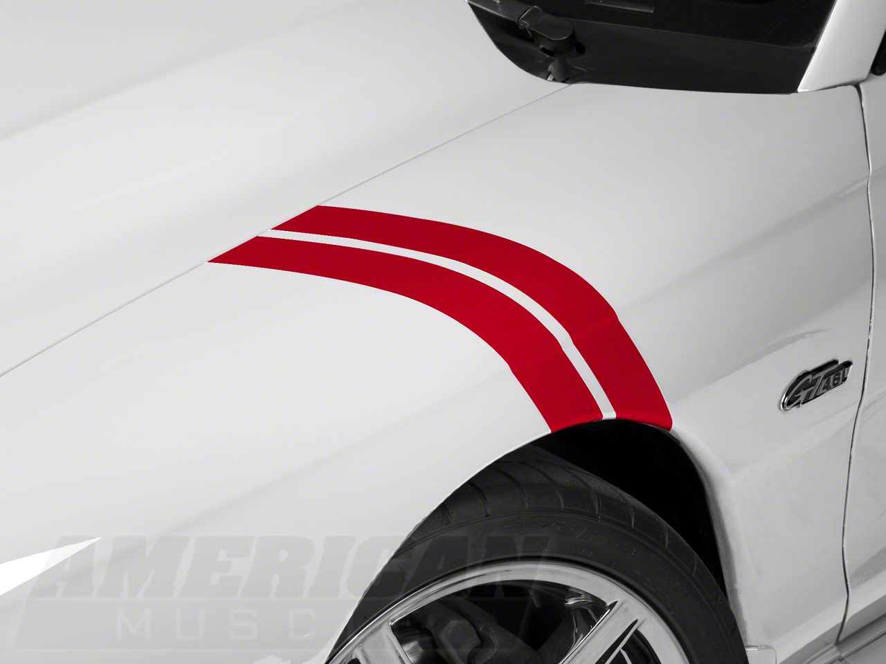 SEC10 Mustang Hash Marks; Red 26361G94 (94-04 Mustang) - Free Shipping