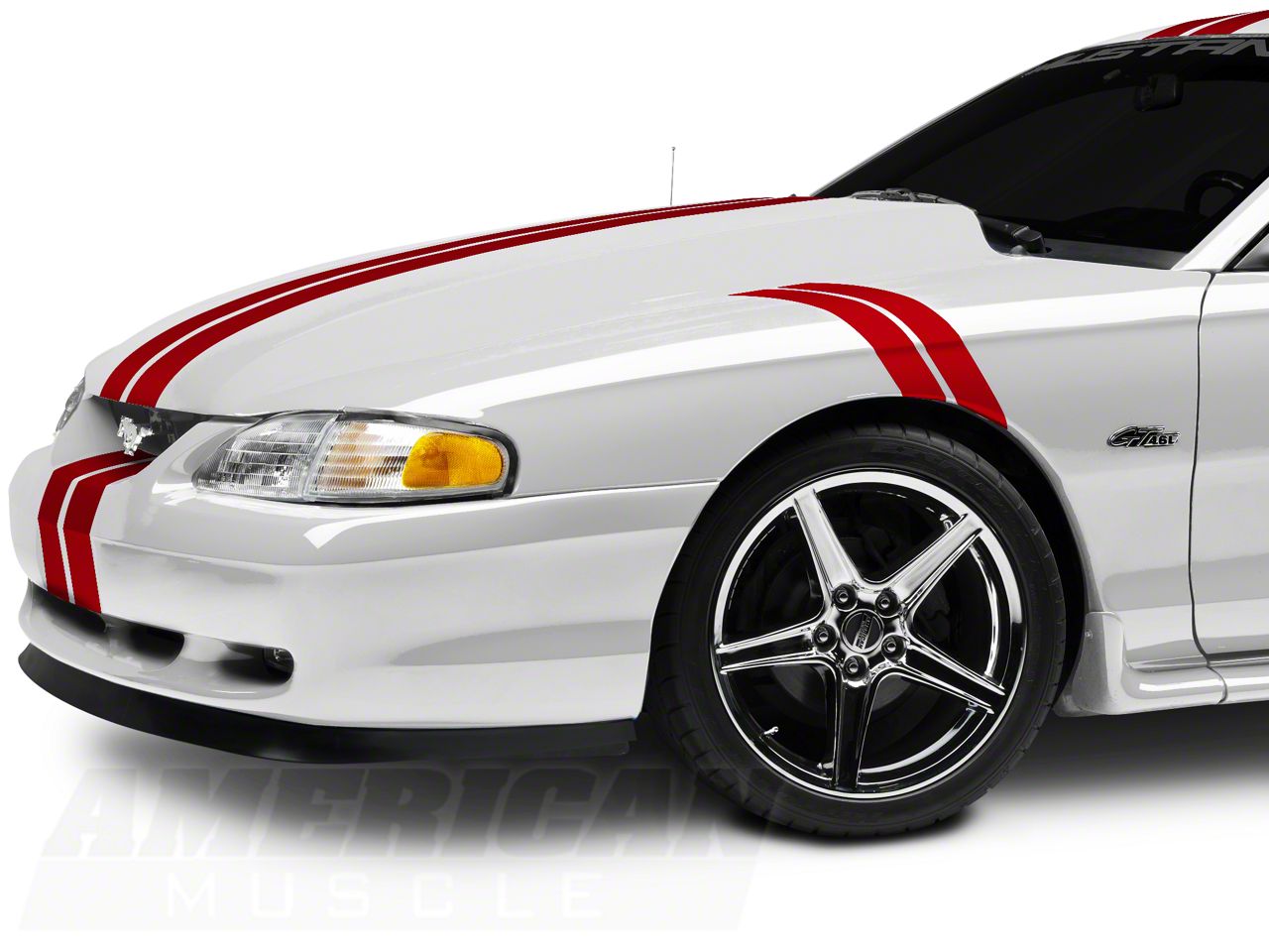 SEC10 Mustang Hash Marks; Red 26361G94 (94-04 Mustang) - Free Shipping