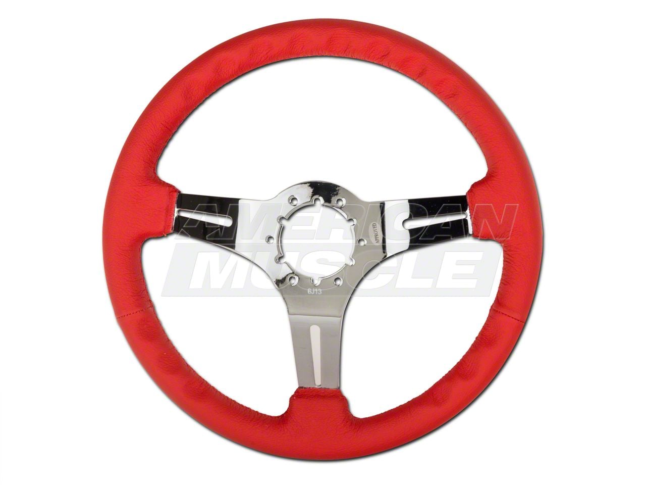 Mustang Red Leather Steering Wheel (79-04 Mustang) - Free Shipping