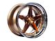 Rennen Challenger CSL-7 Tinted Bronze with Chrome Step Lip Wheel; 20x9 ...