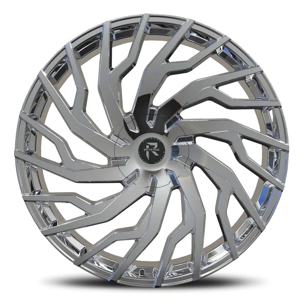 Challenger RL-101 Chrome Wheel; 24x9; 15mm Offset (08-23 RWD Challenger ...