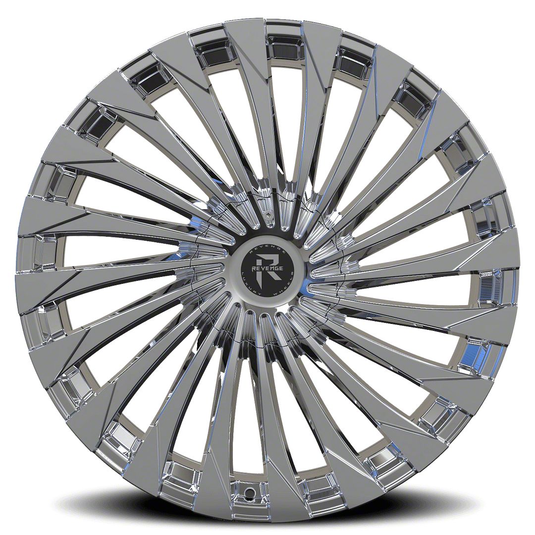 Revenge Luxury Wheels Challenger RL-106 Chrome Wheel; 24x9; 15mm Offset ...