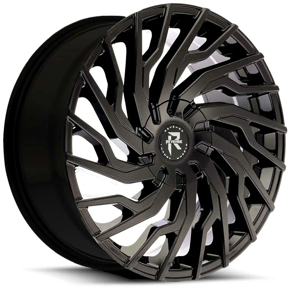 Mach-E RL-101 Gloss Black Wheel; 20x8.5; 35mm Offset (21-26 Mustang ...