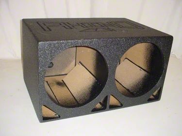 Challenger Dual 10-Inch Double Ported Subwoofer Box; Poly Coated ...