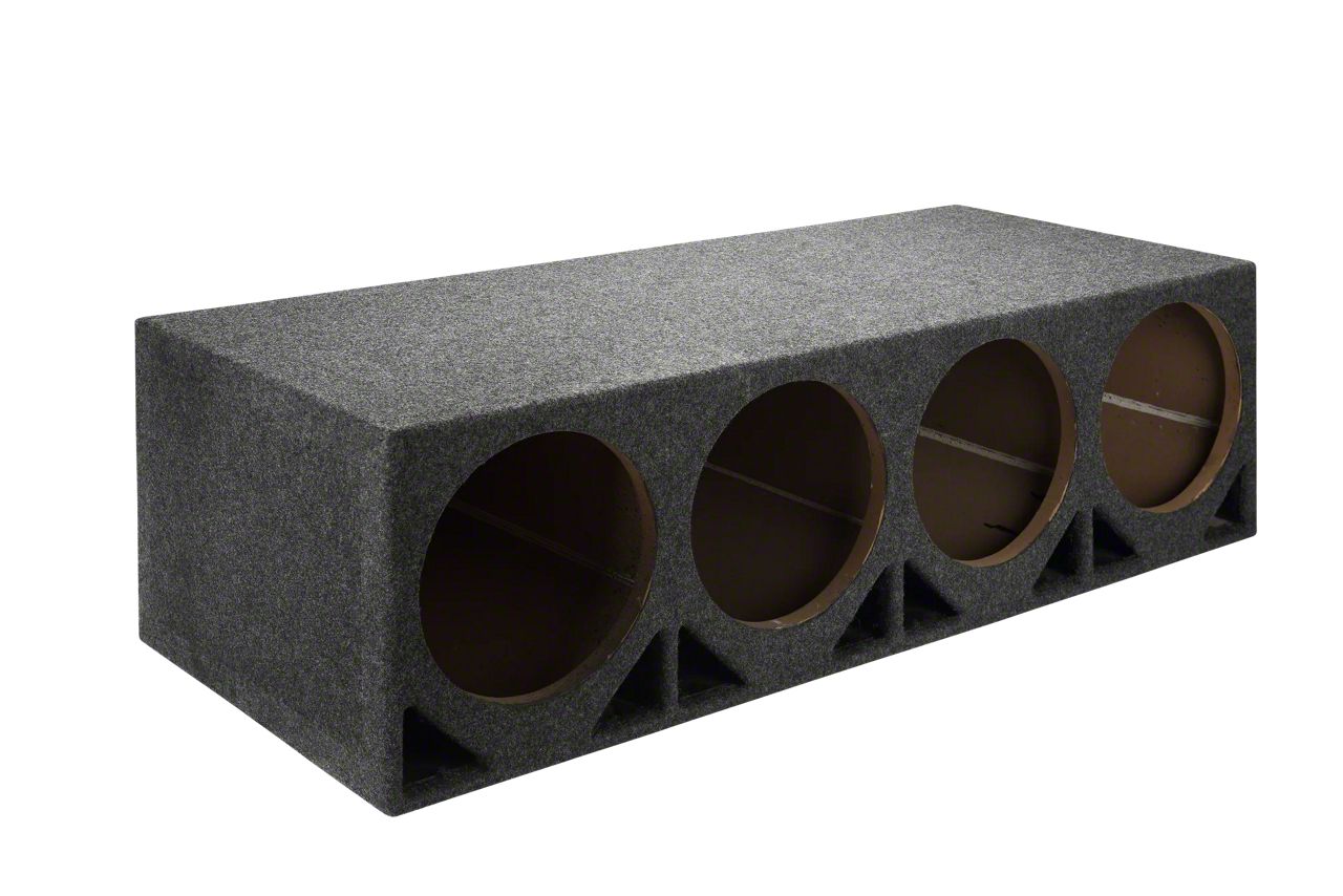 Challenger Quad 12-Inch Double Ported Subwoofer Box; Carpeted ...