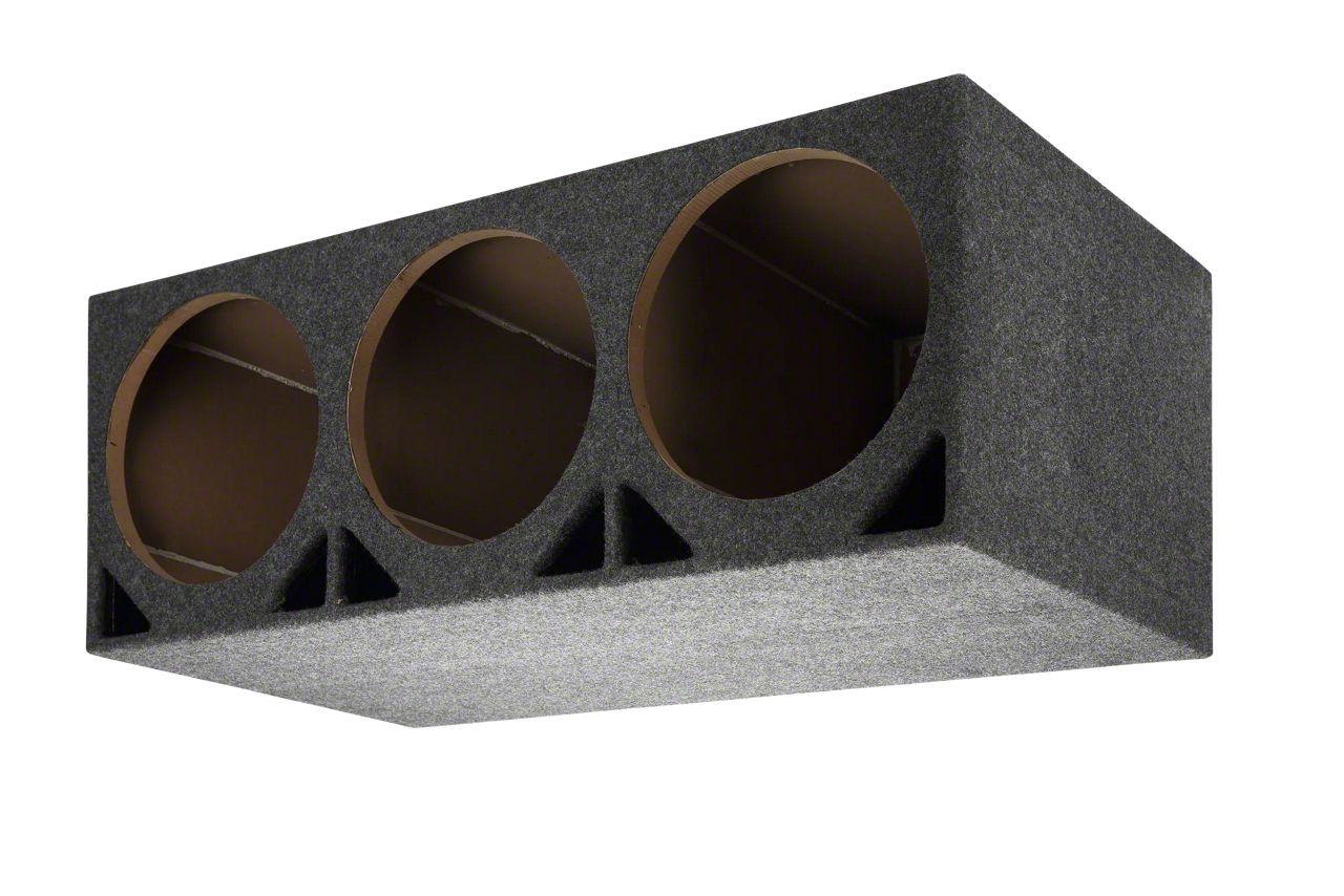 Challenger Triple 12-Inch Double Ported Subwoofer Box; Carpeted ...