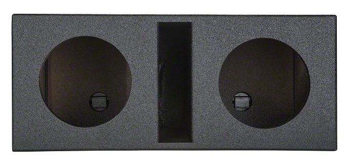 Charger Dual 8-Inch Slot Ported Subwoofer Box; Poly Coated (Universal ...