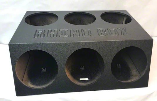 Corvette 6 x 12-Inch Subwoofer Box; Poly Coated (97-19 Corvette C5, C6 ...