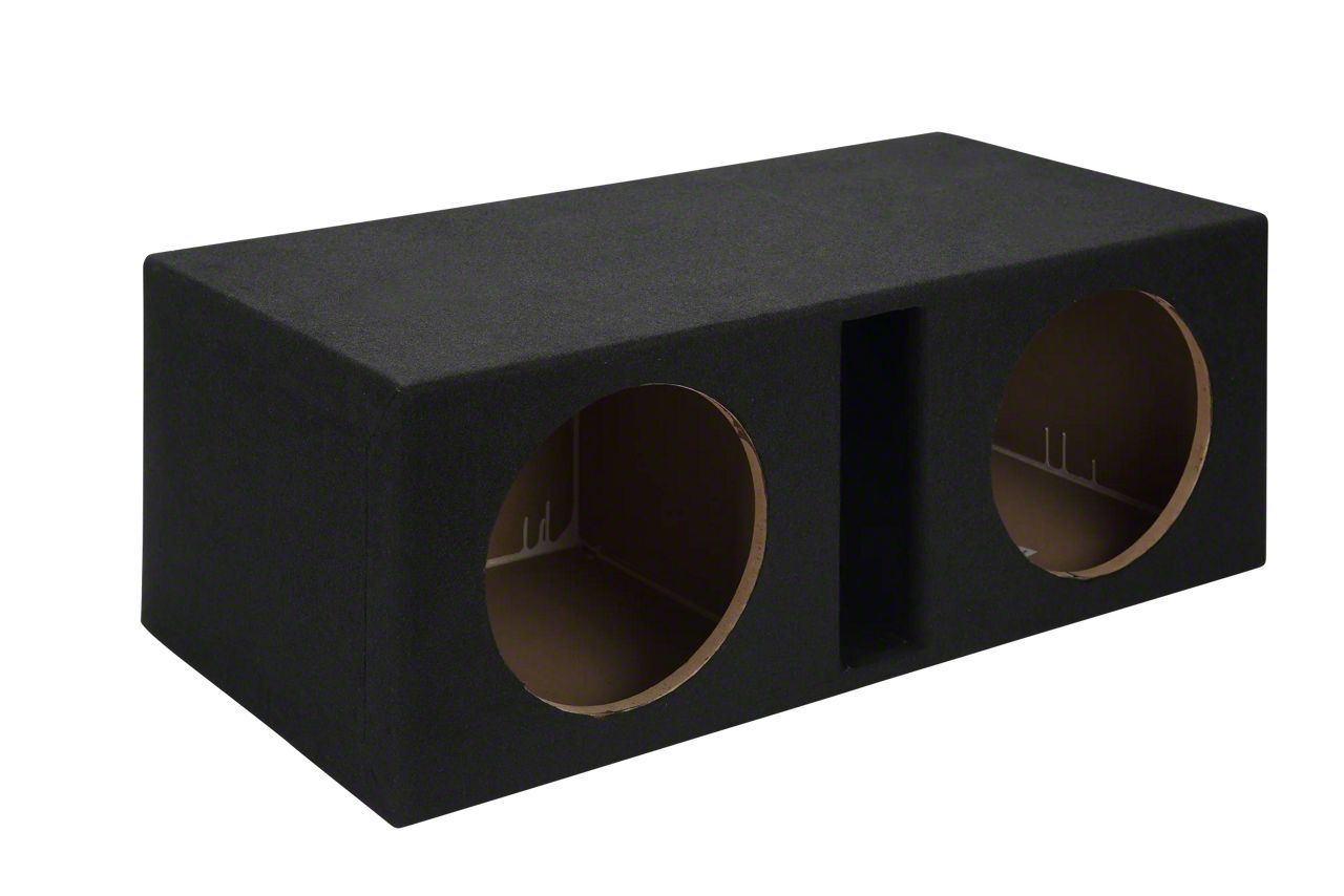 Corvette Dual 10-Inch Slot Ported Subwoofer Box; Carpeted (Universal ...