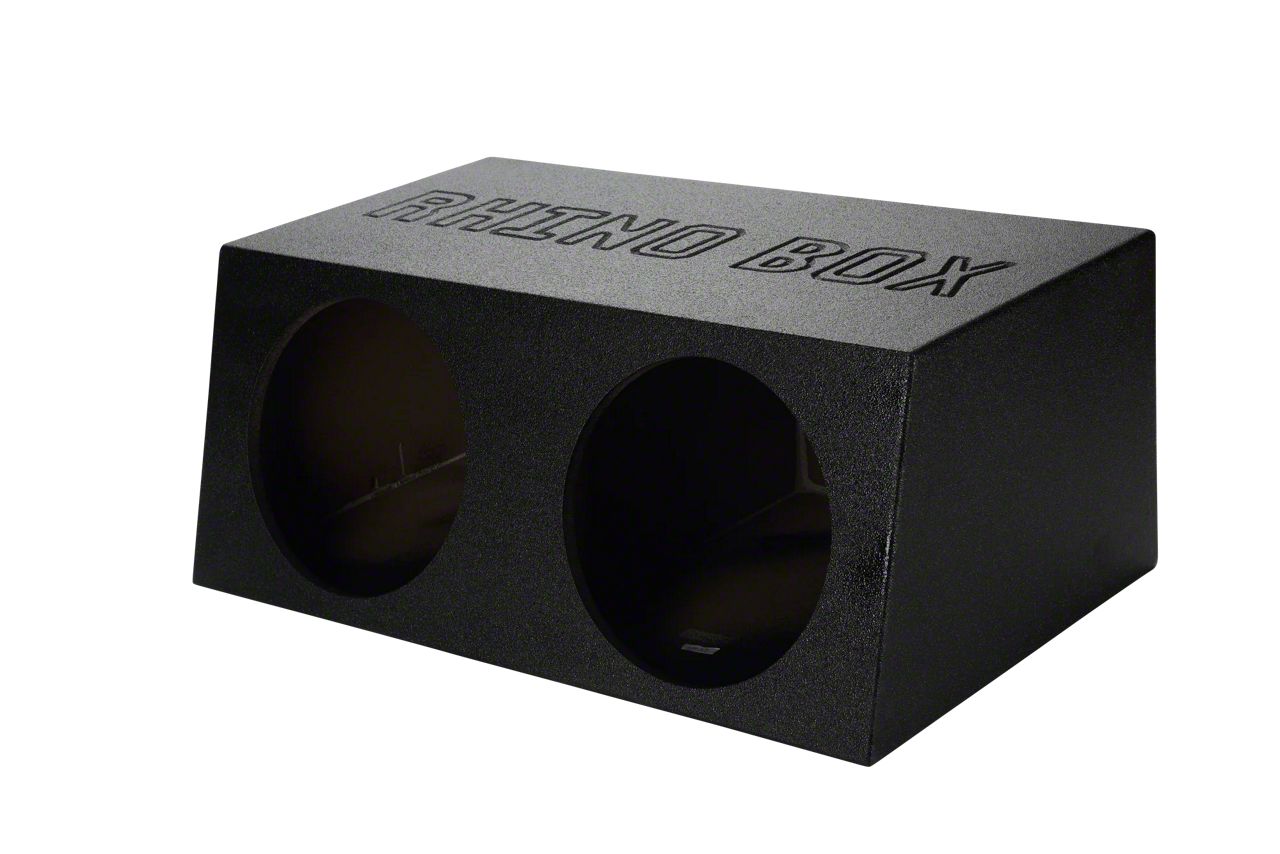 Corvette Dual 10-Inch Subwoofer Box; Poly Coated (97-19 Corvette C5, C6 ...