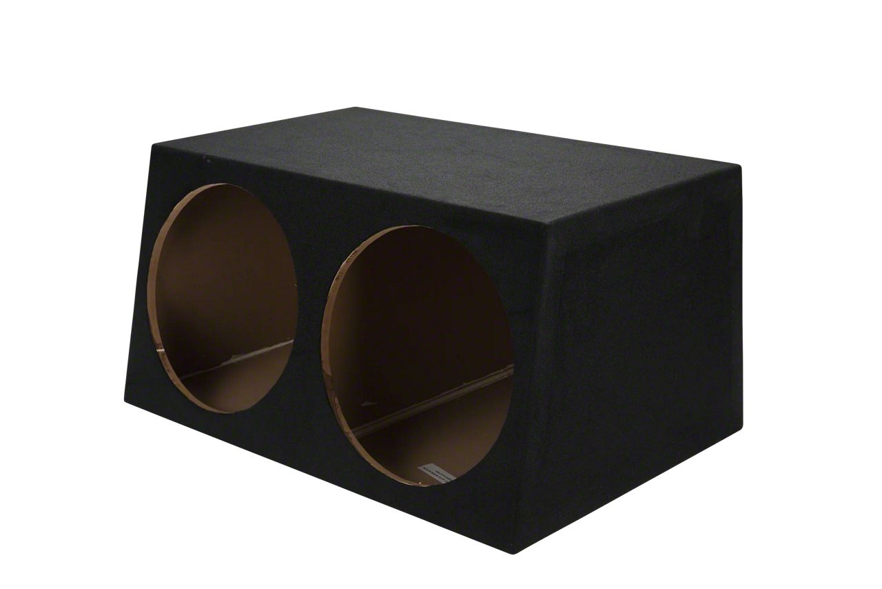 Corvette Dual 15-Inch Subwoofer Box; Carpeted (97-19 Corvette C5, C6 ...