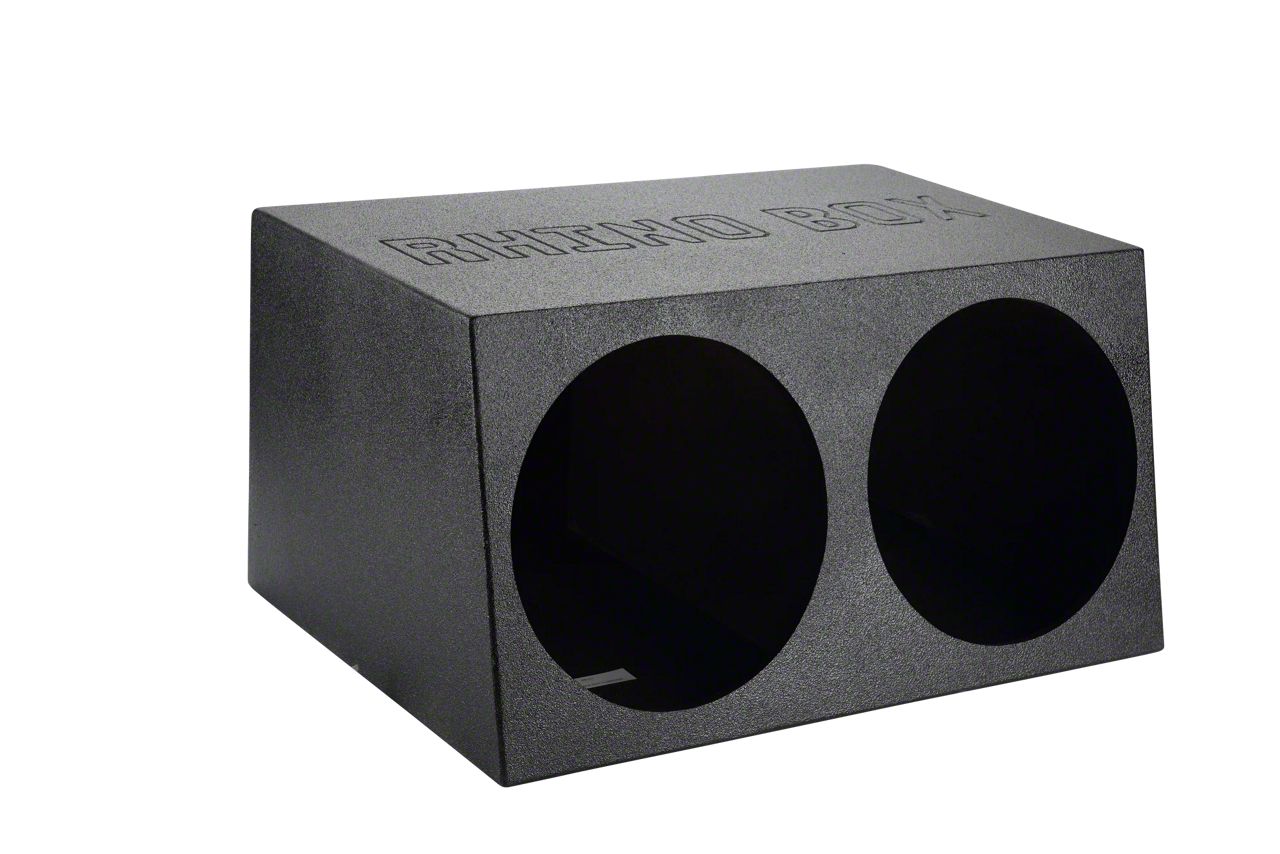 Corvette Dual 15-Inch Subwoofer Box; Poly Coated (97-19 Corvette C5, C6 ...