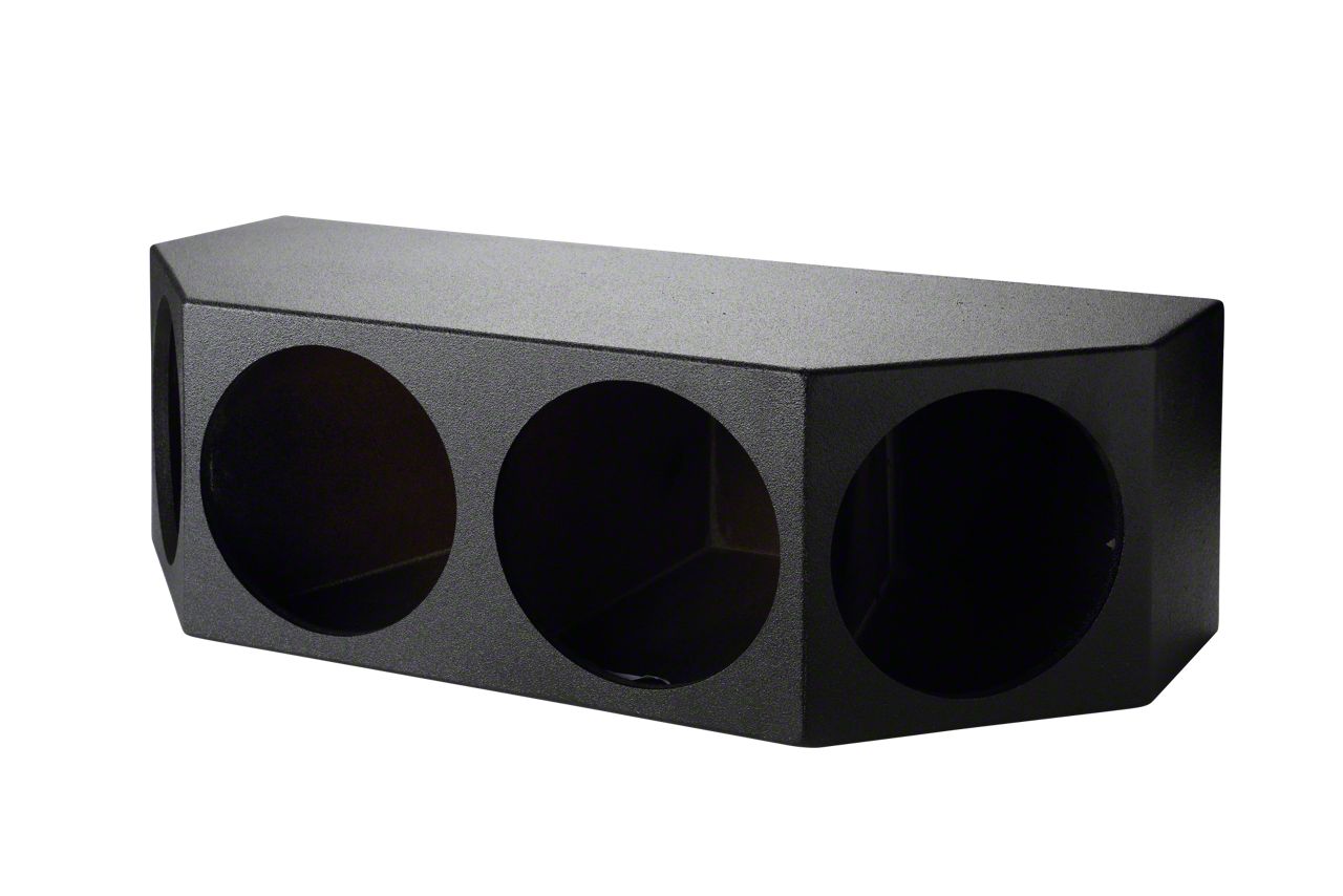 Corvette Quad 12-Inch Front Facing Subwoofer Box; Poly Coated (97-19 ...