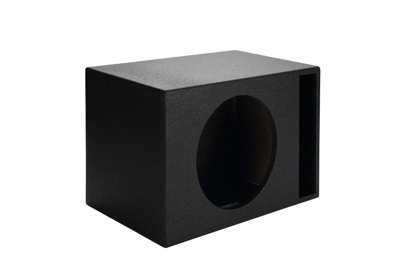 Corvette Single 10-Inch Slot Ported Subwoofer Box; Poly Coated ...