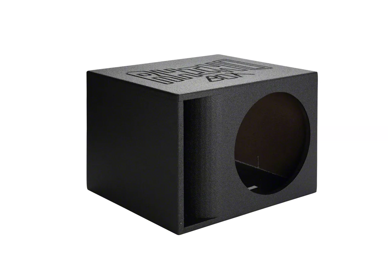Corvette Single 12-Inch Horn Ported Subwoofer Box; Poly Coated ...