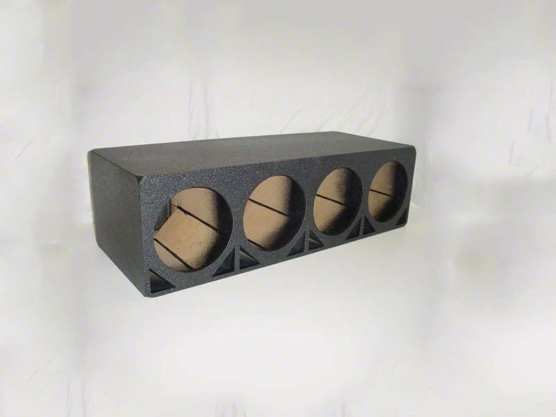 Mustang Quad 12-Inch Double Ported Subwoofer Box; Poly Coated ...