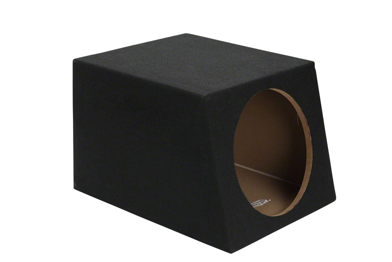 Mustang Single 10-Inch Subwoofer Box; Carpeted (79-93 Mustang Hatchback ...
