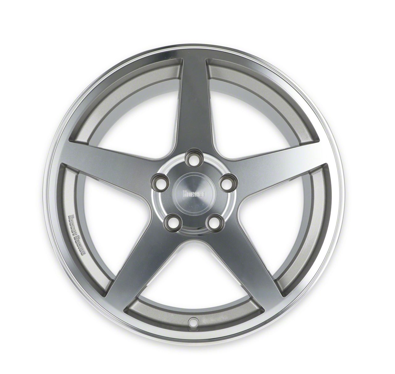Rocket Racing Wheels Mustang Flare Titanium/Machined Wheel; Rear Only ...