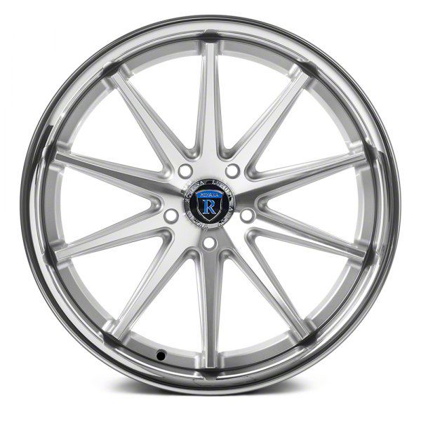 Rohana Wheels Camaro RC10 Silver Machined with Chrome Lip Wheel; 20x10 ...