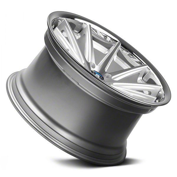 Rohana Wheels Camaro RC10 Silver Machined with Chrome Lip Wheel; 20x10 ...