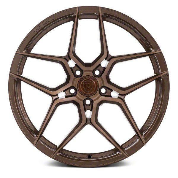 Rohana Wheels Corvette RFX11 Brushed Bronze Wheel; Rear Only; 20x12 ...