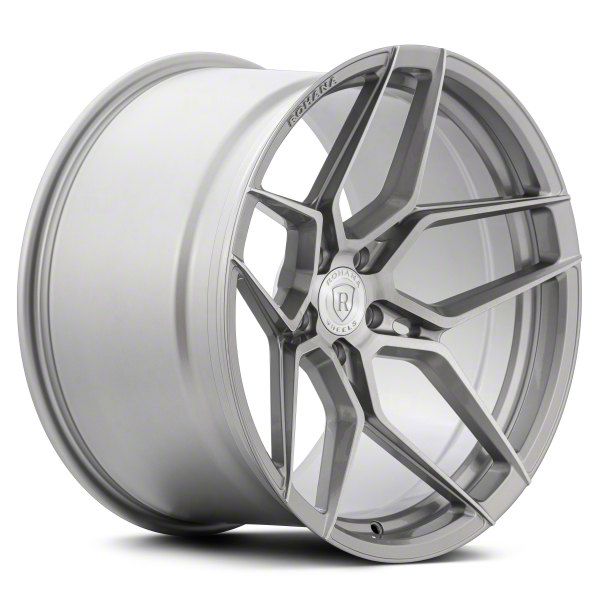 Rohana Wheels Corvette RFX11 Brushed Titanium Wheel; Front Only; 19x9.5 ...