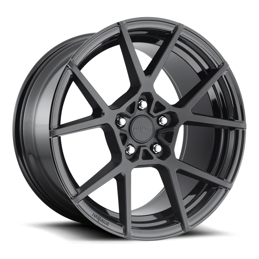 Rotiform Camaro KPS Matte Black Wheel; 20x8.5 R139208521+35 (10-15 ...