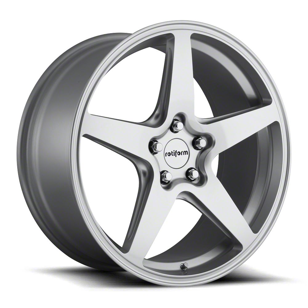 Rotiform Camaro WGR Gloss Silver Wheel; 20x8.5; 35mm Offset R147208521 ...
