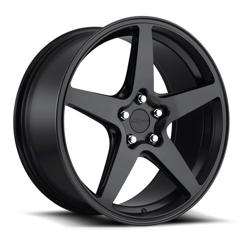 Rotiform Camaro WGR Matte Black Wheel; 19x8.5 R148198521+35 (10-15 ...
