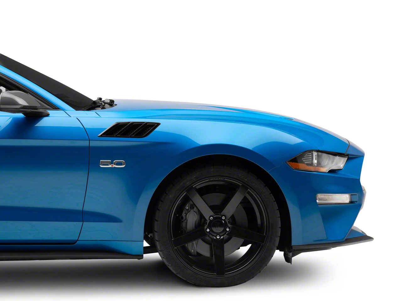 Roush Mustang Fender Vent Heat Extractors; Gloss Black 422326 (15-23 ...