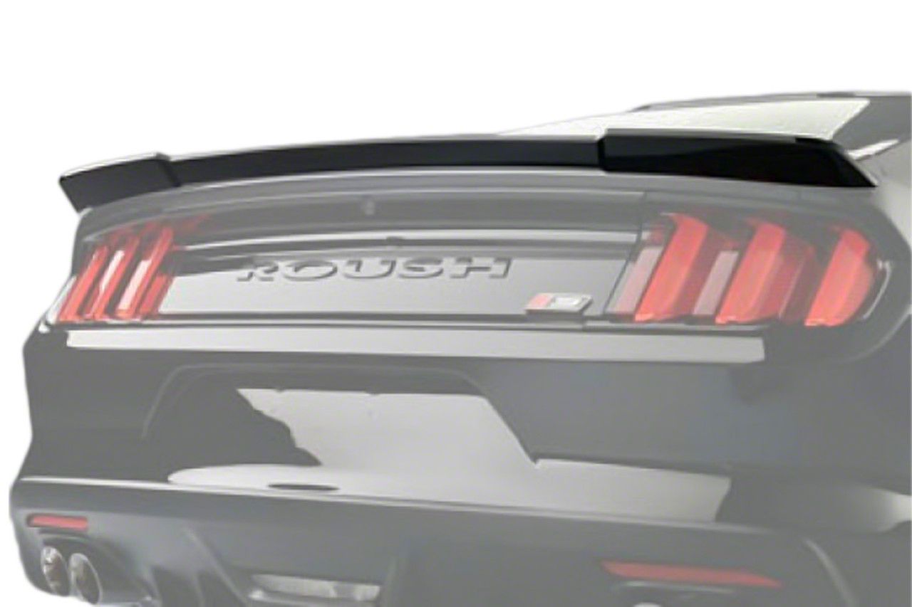 Roush Mustang Rear Spoiler; Matte Black 422064 (15-23 Mustang Fastback ...