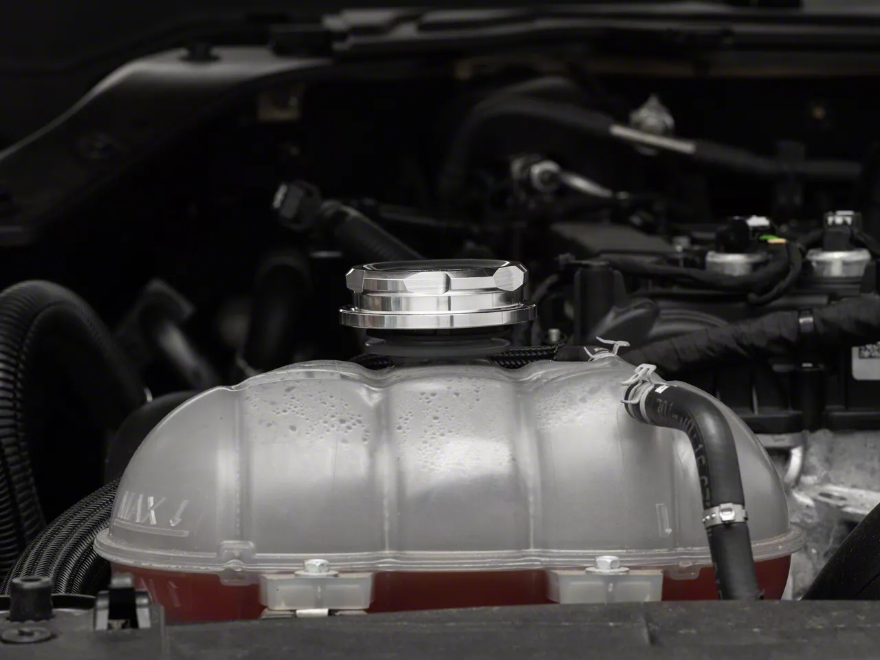 Roush Mustang Billet Radiator Cap; Polished 421258 (96-23 Mustang ...