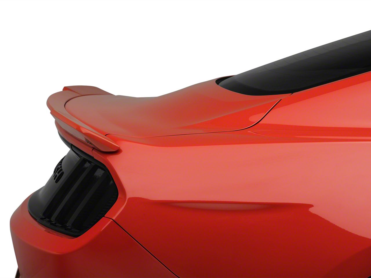 Roush Mustang Rear Spoiler; Unpainted 421883 (15-23 Mustang Fastback ...