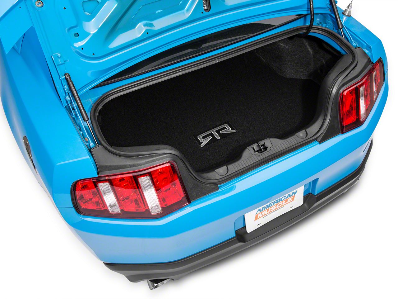 RTR Mustang Trunk Mat with RTR Logo; Black 387604 (10-12 Mustang ...