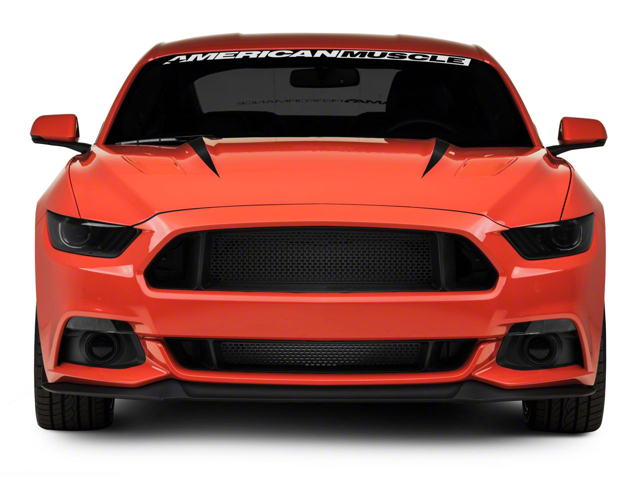 RTR Mustang Grille; Black 389943 (15-17 Mustang GT, EcoBoost, V6 ...