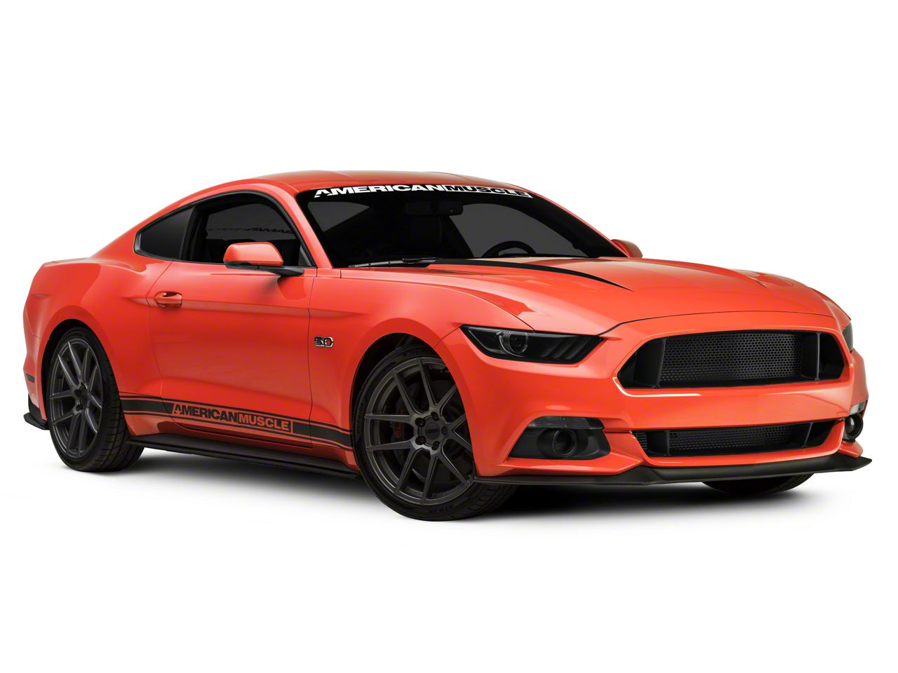 RTR Mustang Grille; Black 389943 (15-17 Mustang GT, EcoBoost, V6 ...