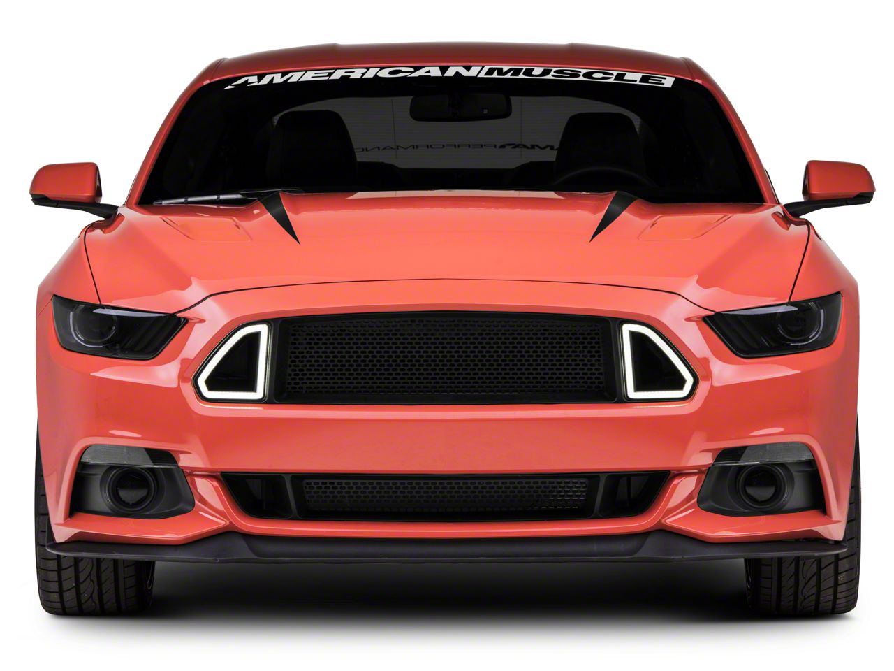 RTR Mustang Grille with LED Accent Vent Lights 389944 (15-17 Mustang GT ...