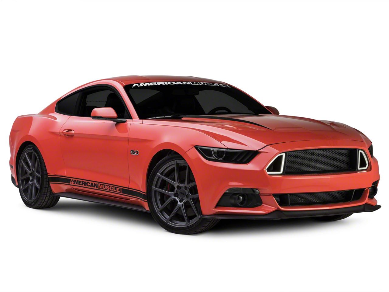 RTR Mustang Grille with LED Accent Vent Lights 389944 (15-17 Mustang GT ...