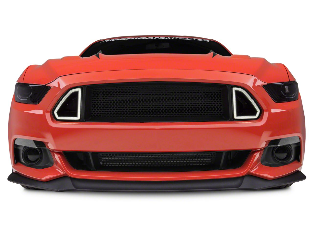 RTR Mustang Grille with LED Accent Vent Lights 389944 (15-17 Mustang GT ...
