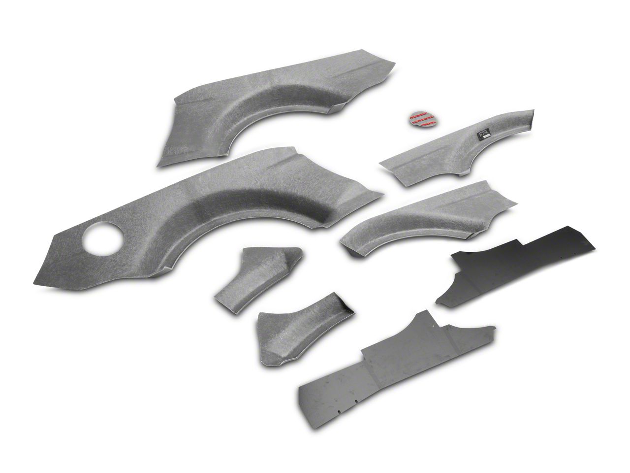 RTR Mustang Spec 5 Wide Body Kit; Unpainted 1598-7018 (15-17 Mustang ...